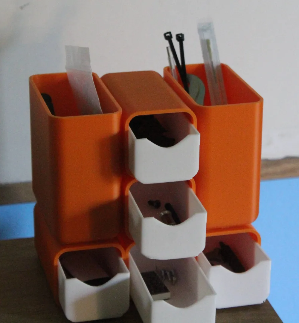 Desk Organizer with Drawers - Free 3D Print Model - MakerWorld
