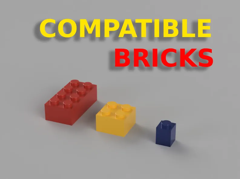 Compatible Bricks - Free 3D Print Model - MakerWorld