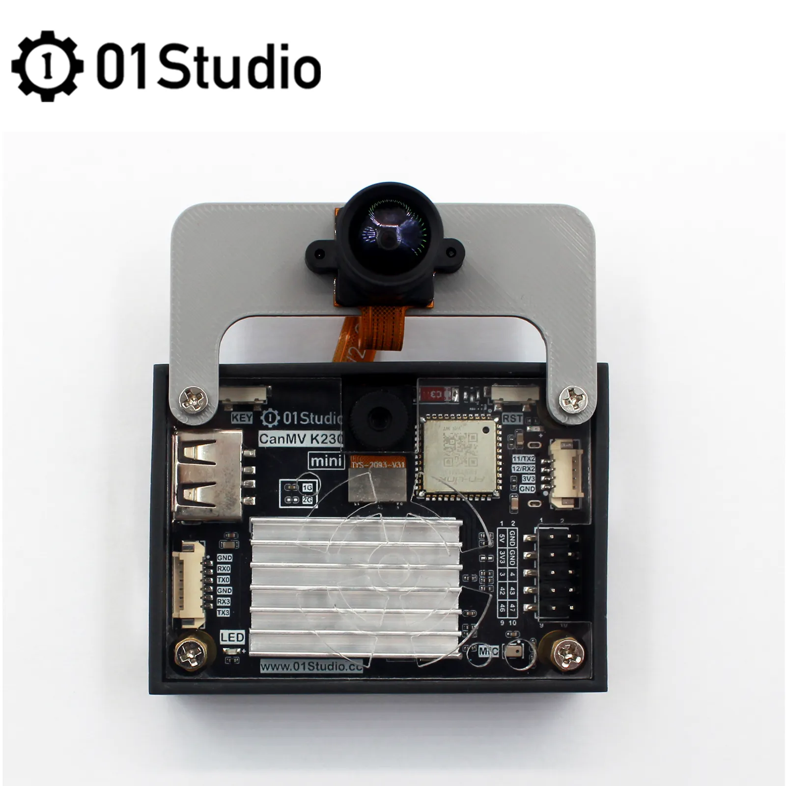 01科技（01Studio）CanMV K230 mini support de caméra d'extension - Modèle d ...
