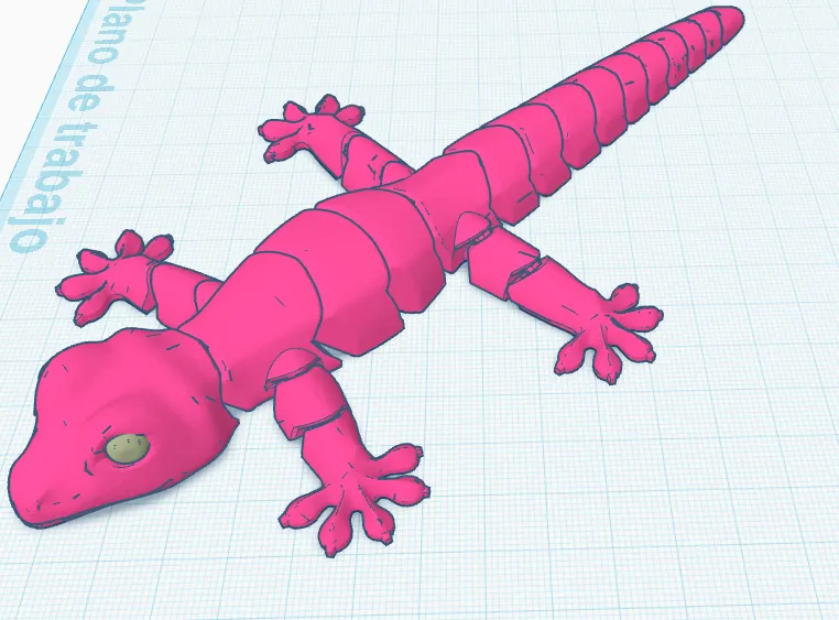 flexi gekko,this is a remix of Kris cyber's disign - Free 3D Print ...