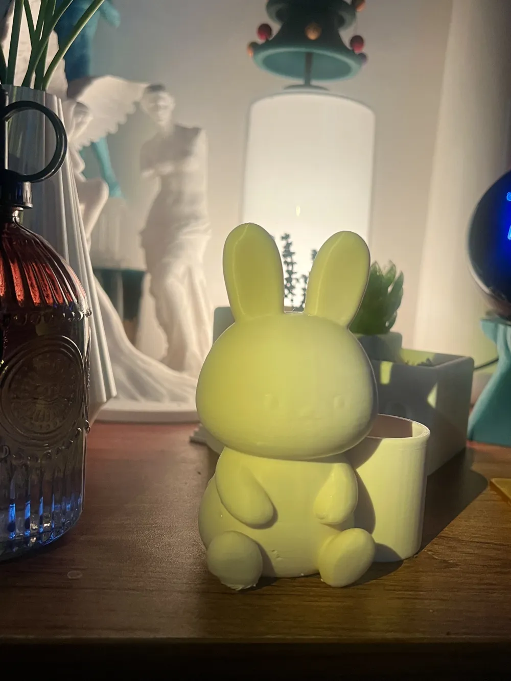 Cute rabbit-shaped pen holder - Free 3D Print Model - MakerWorld