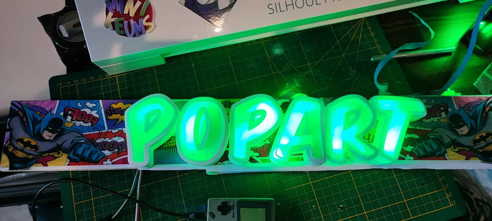 POP ART LED LETTER - Free 3D Print Model - MakerWorld