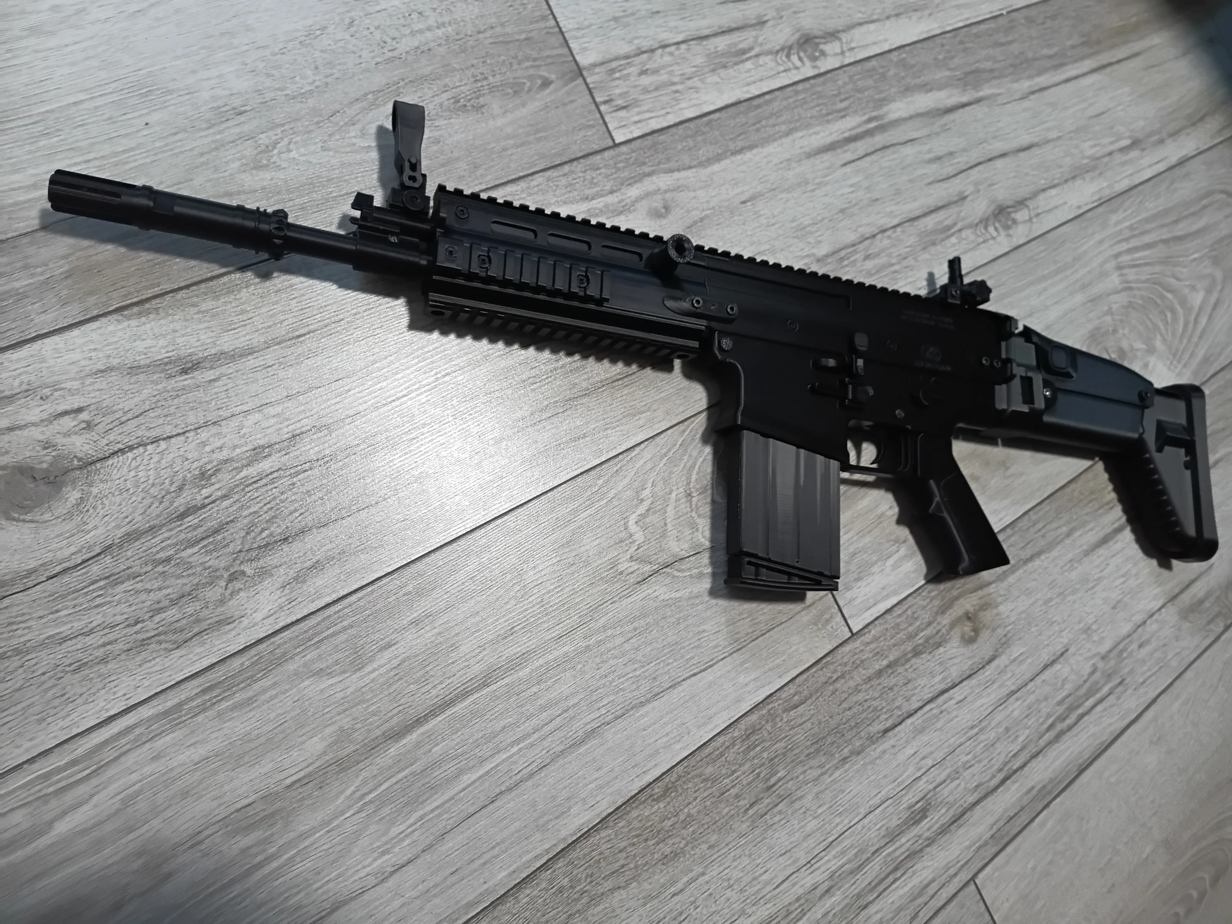 FN SCAR -H MK17 CQC Battle Assault Rifle Carbine - Free 3D Print Model ...