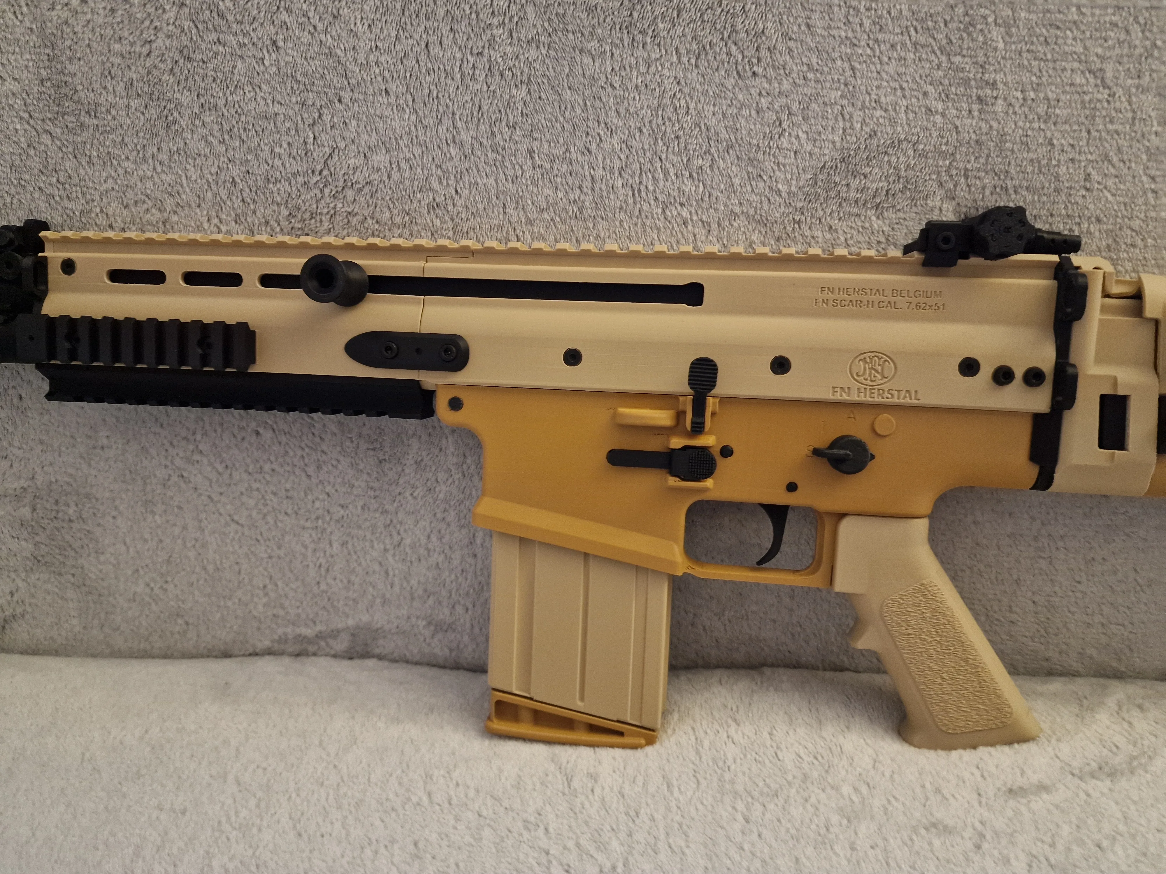 FN SCAR -H MK17 CQC Battle Assault Rifle Carbine - Free 3D Print Model ...