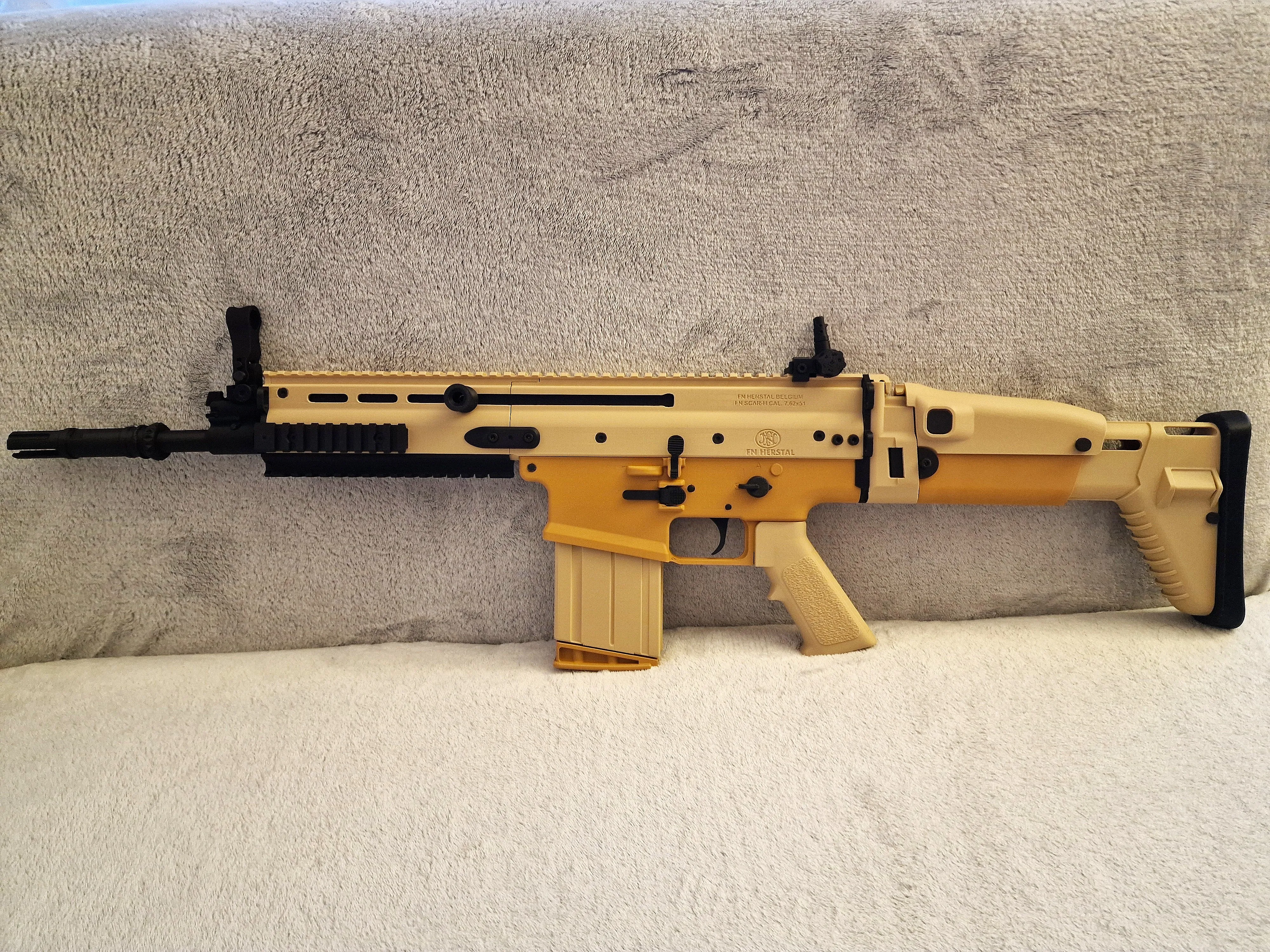 FN SCAR -H MK17 CQC Battle Assault Rifle Carbine - Free 3D Print Model ...