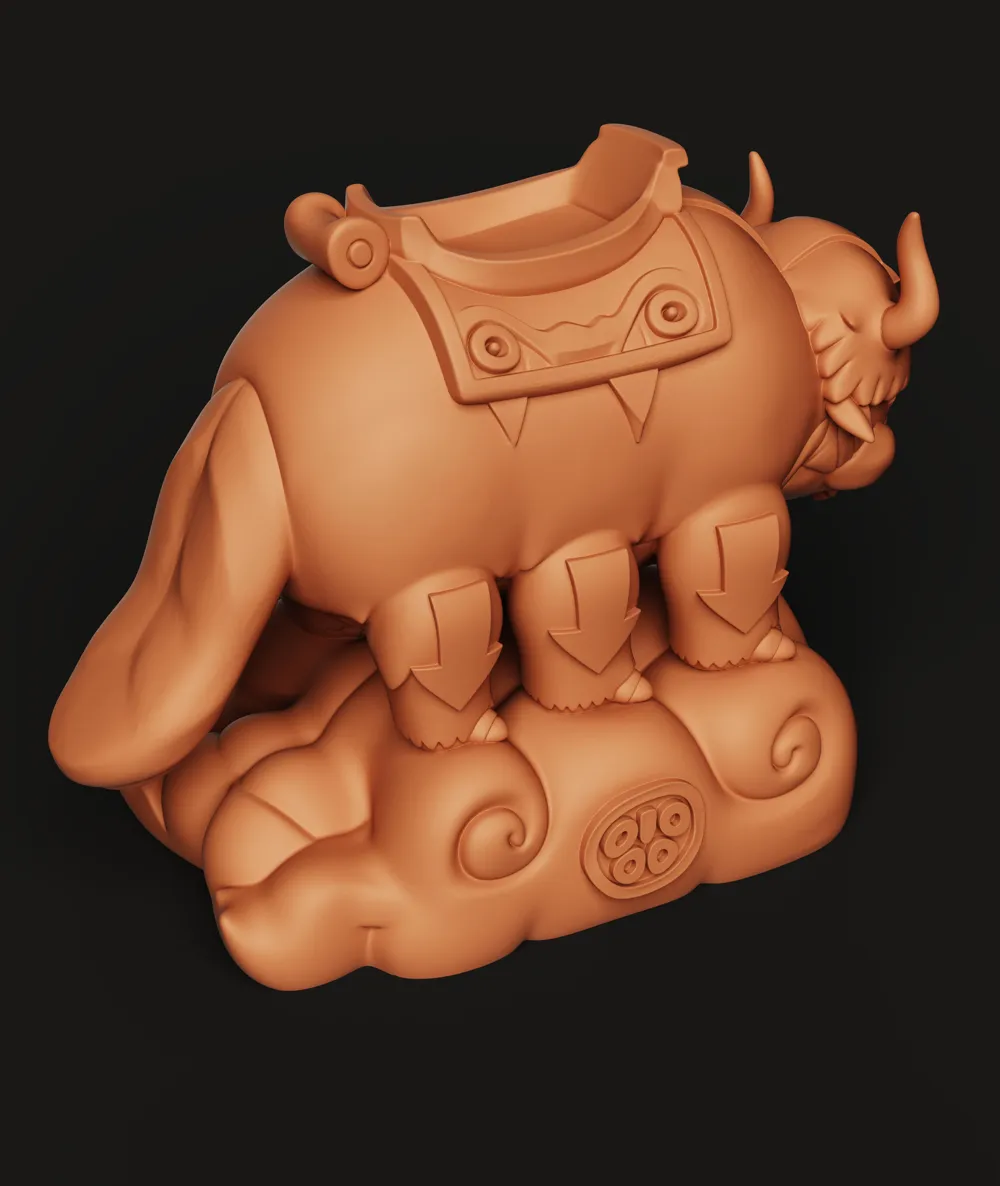 Appa Sky Bison Statue | Avatar The Last Airbender - Free 3D Print Model ...