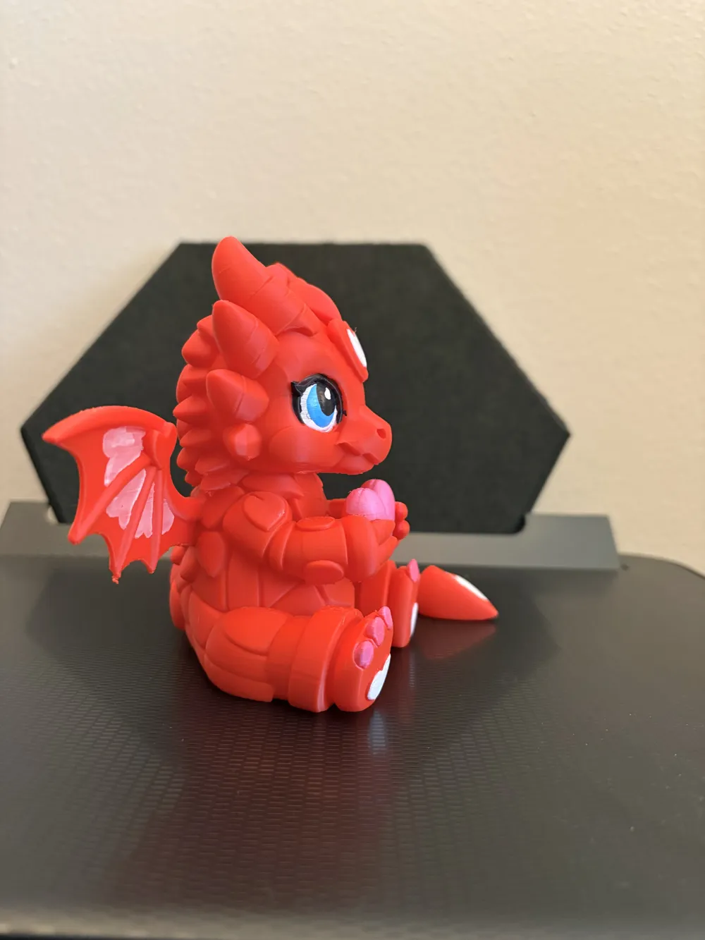 Cute Valentine's Heart Dragon - Free 3D Print Model - MakerWorld