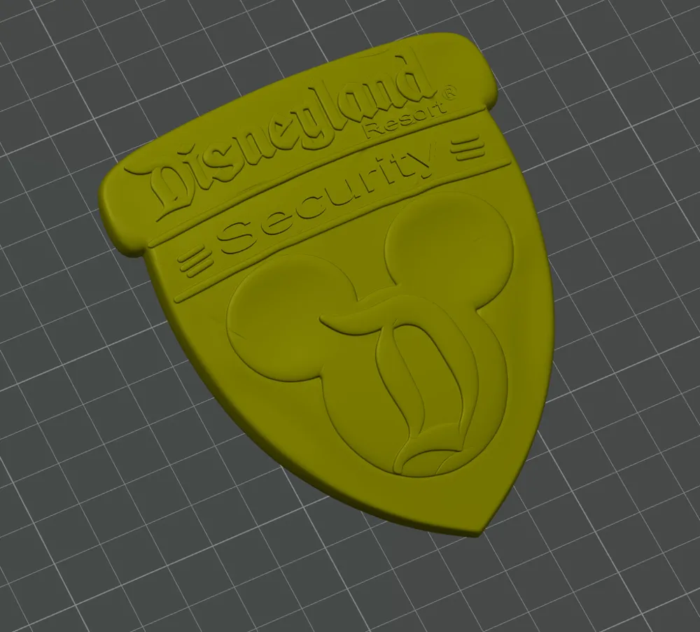 Disney Land Security Badge - Free 3D Print Model - MakerWorld