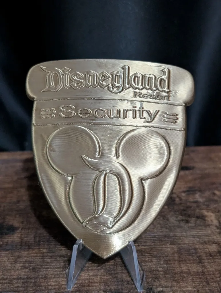 Disney Land Security Badge - Free 3D Print Model - MakerWorld