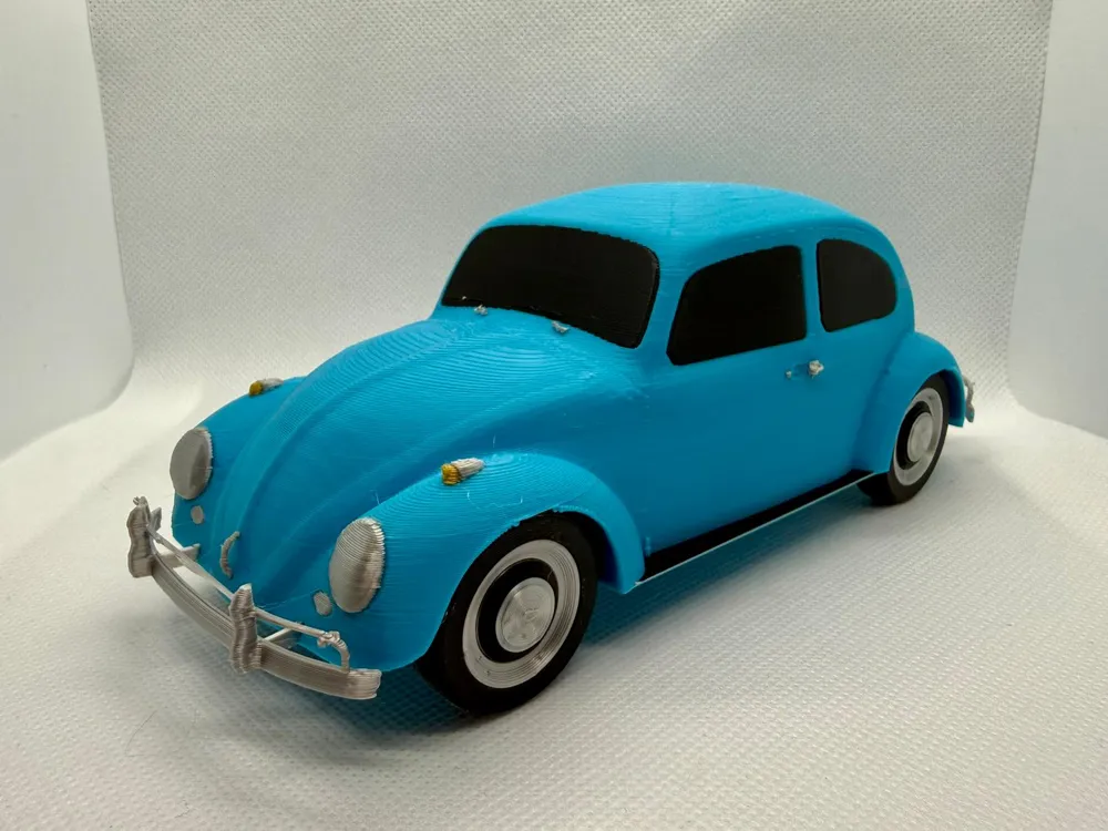 VW Beetle Käfer Kit Card (1:24 scale) - Free 3D Print Model - MakerWorld