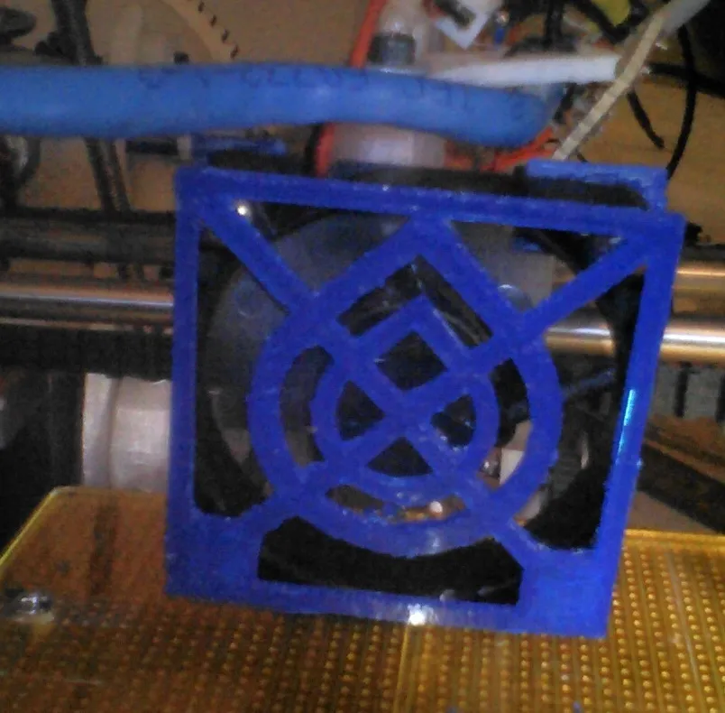 Reprap logo 50mm fan grid - Free 3D Print Model - MakerWorld