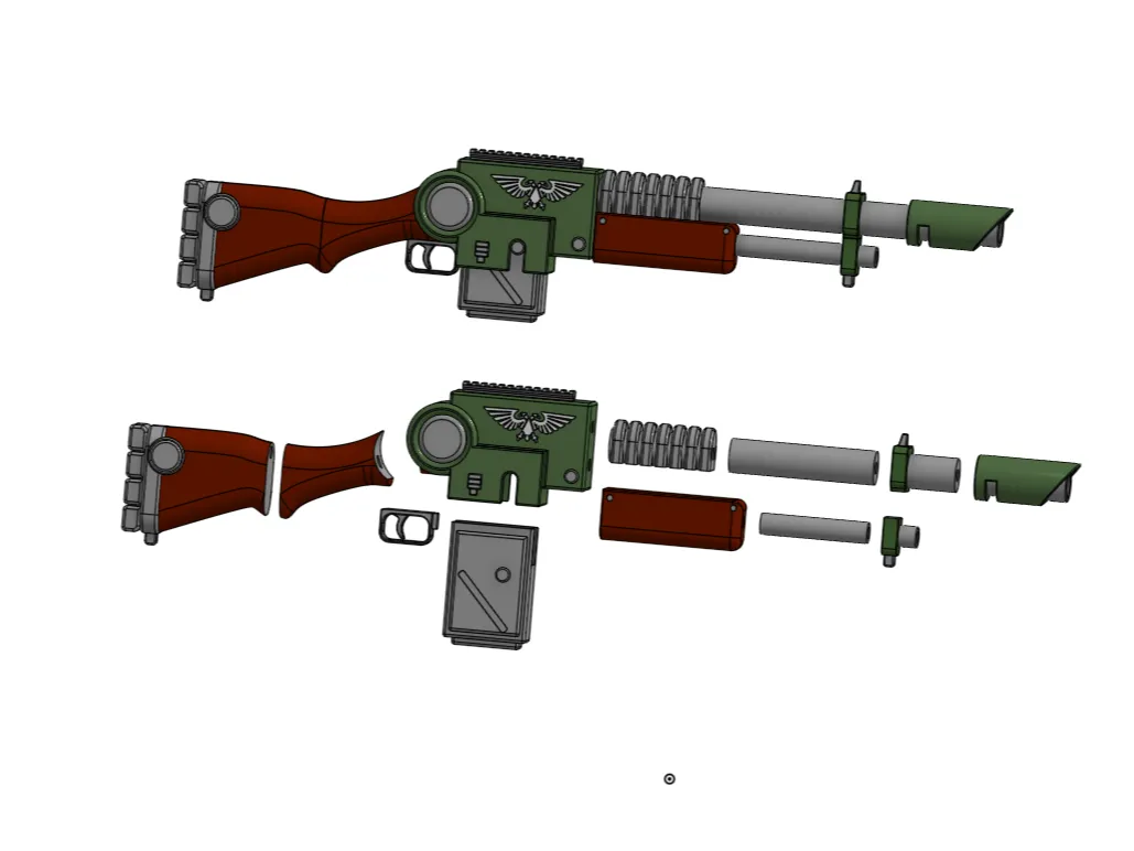 lucius pattern lasrifle - Free 3D Print Model - MakerWorld