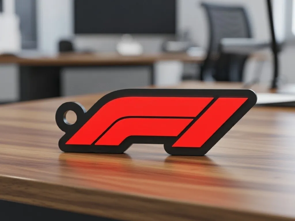 Formula 1 / f1 logo keychain - Free 3D Print Model - MakerWorld
