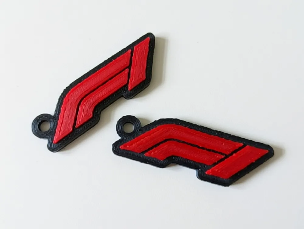 Formula 1 / f1 logo keychain - Free 3D Print Model - MakerWorld