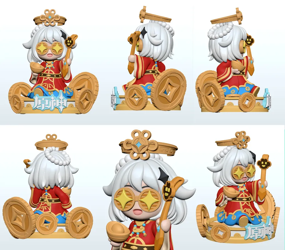 Genshin Impact Paimon Schatzgott Figur – Kostenloses 3D-Druckmodell ...