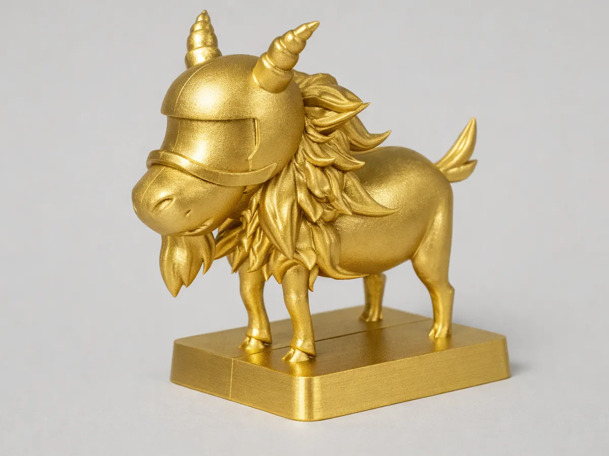 Golden Goat Fantasy Football Trophy Topper - Free 3D Print Model ...
