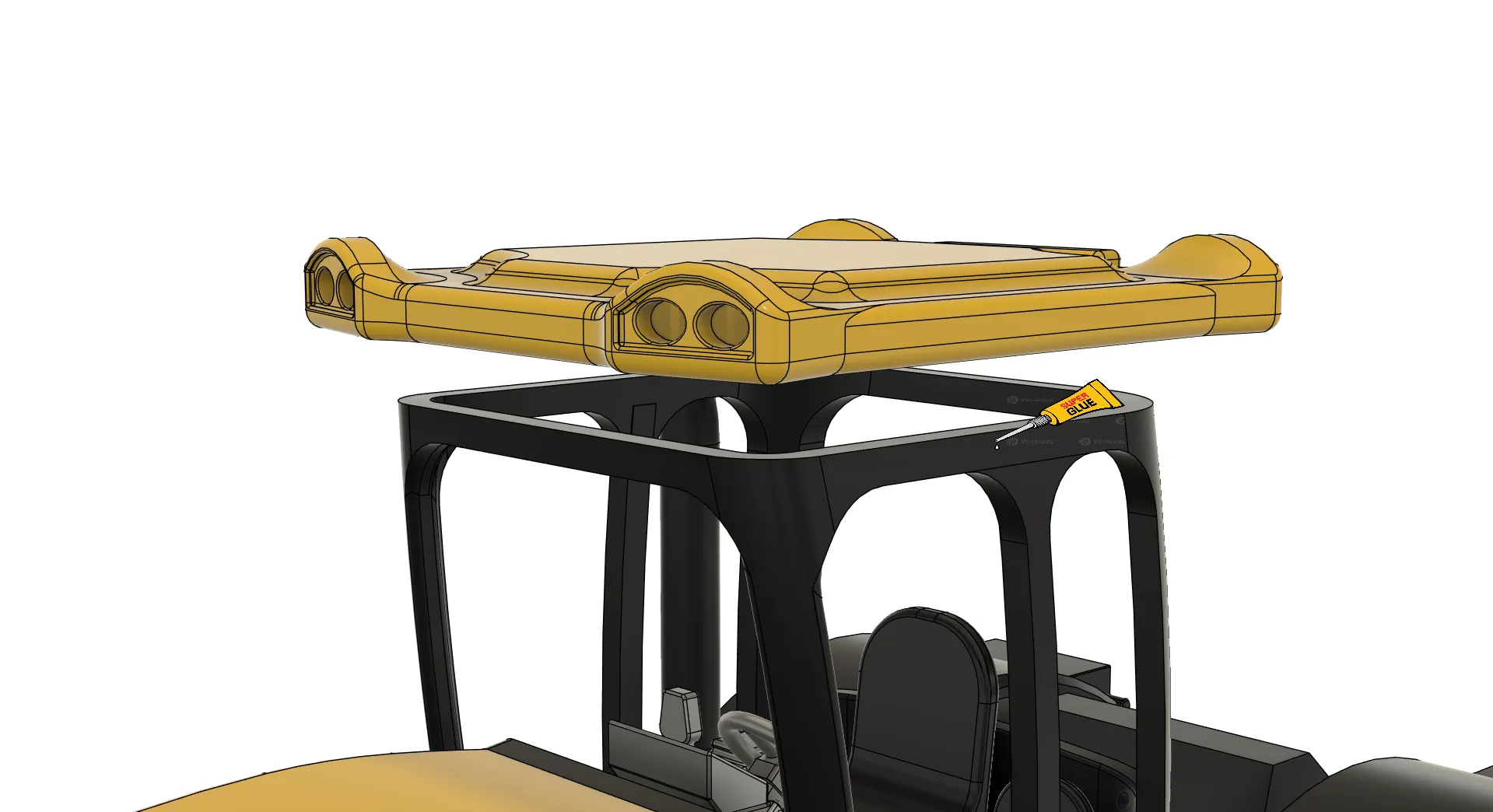 JCB Fastrack 8330 Tractor 1:24 scale - Free 3D Print Model - MakerWorld