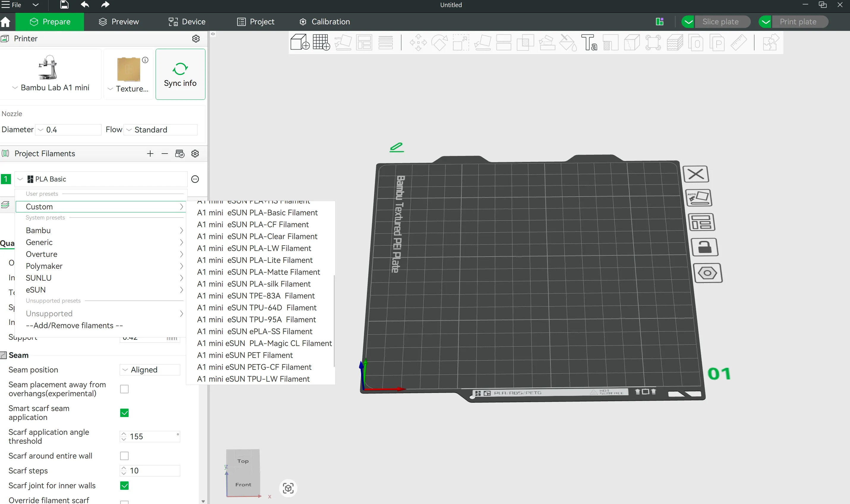 eSun Perfect for Bambulab A1 and Process Preset - Free 3D Print Model ...