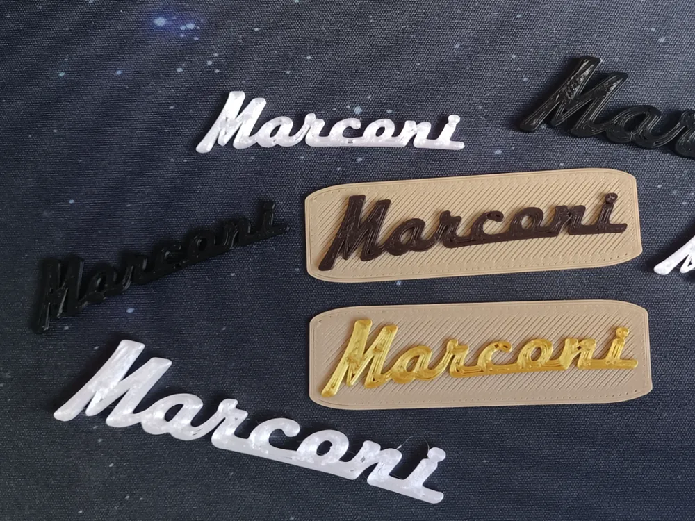 Logo Marconi - Free 3D Print Model - MakerWorld