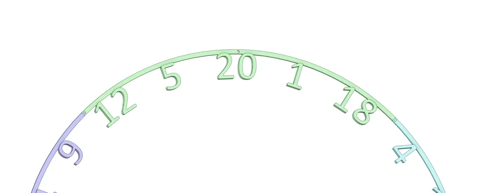 Dartring/ Zahlenring Darts für Target Scheibe – Kostenloses 3D ...