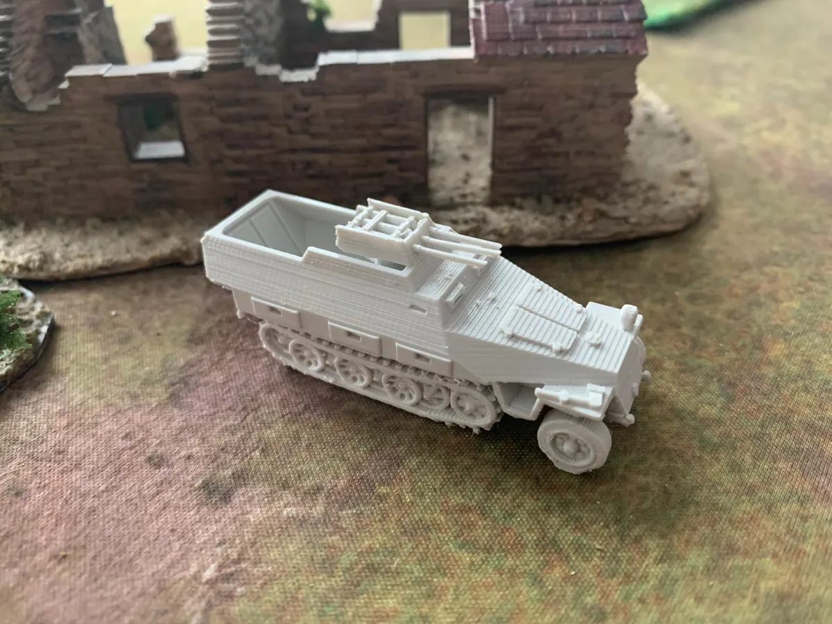 SdKfz 251/21 trilling flak halftrack - Free 3D Print Model - MakerWorld