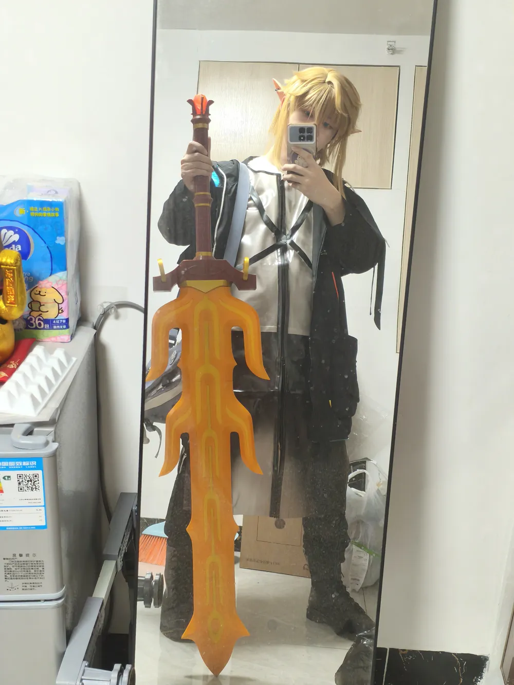 A Lenda de Zelda: Espada Grande Flamejante (Tamanho Real 1:1) - Modelo ...