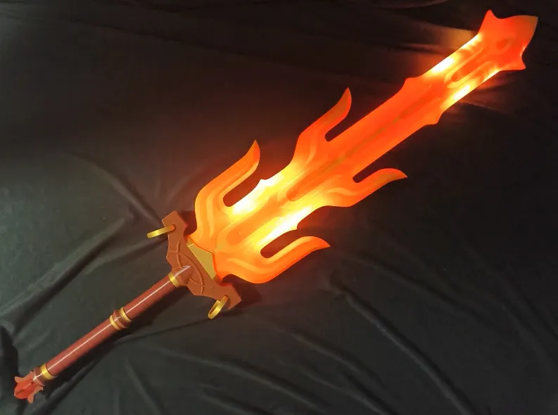 A Lenda de Zelda: Espada Grande Flamejante (Tamanho Real 1:1) - Modelo ...
