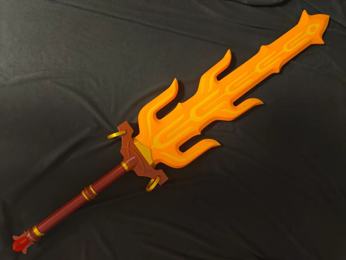 A Lenda de Zelda: Espada Grande Flamejante (Tamanho Real 1:1) - Modelo ...