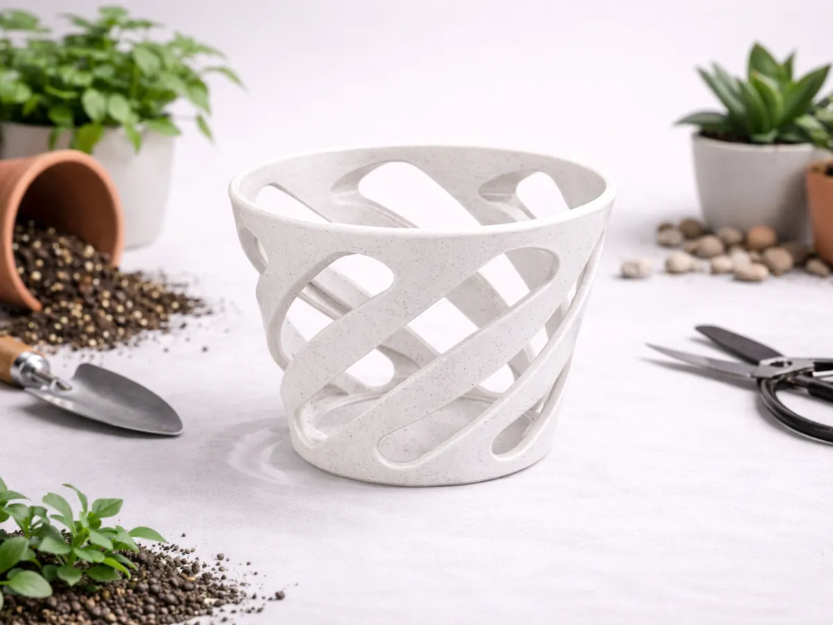 Minimalist Spiral Flower Pot Perfect 4 PLA Marble - Free 3D Print Model ...