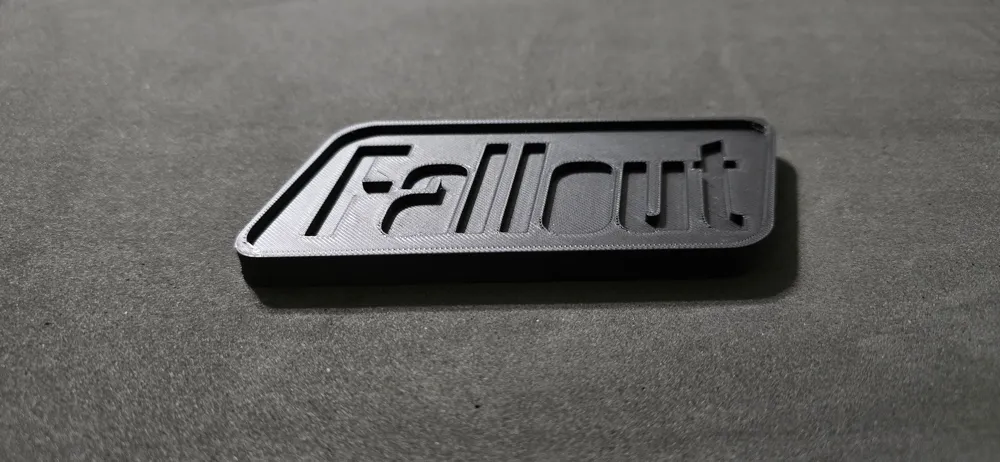 Fallout Logo - NO AMS - Free 3D Print Model - MakerWorld