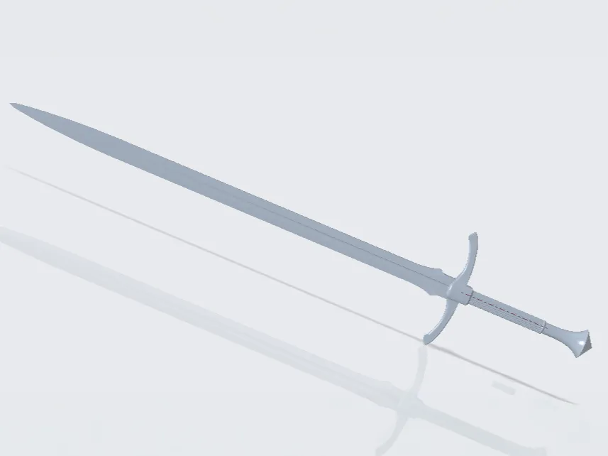 Standard simple sword - Free 3D Print Model - MakerWorld