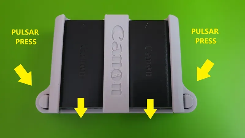 Battery holders for LP-E6 with release buttons - Free 3D Print Model ...