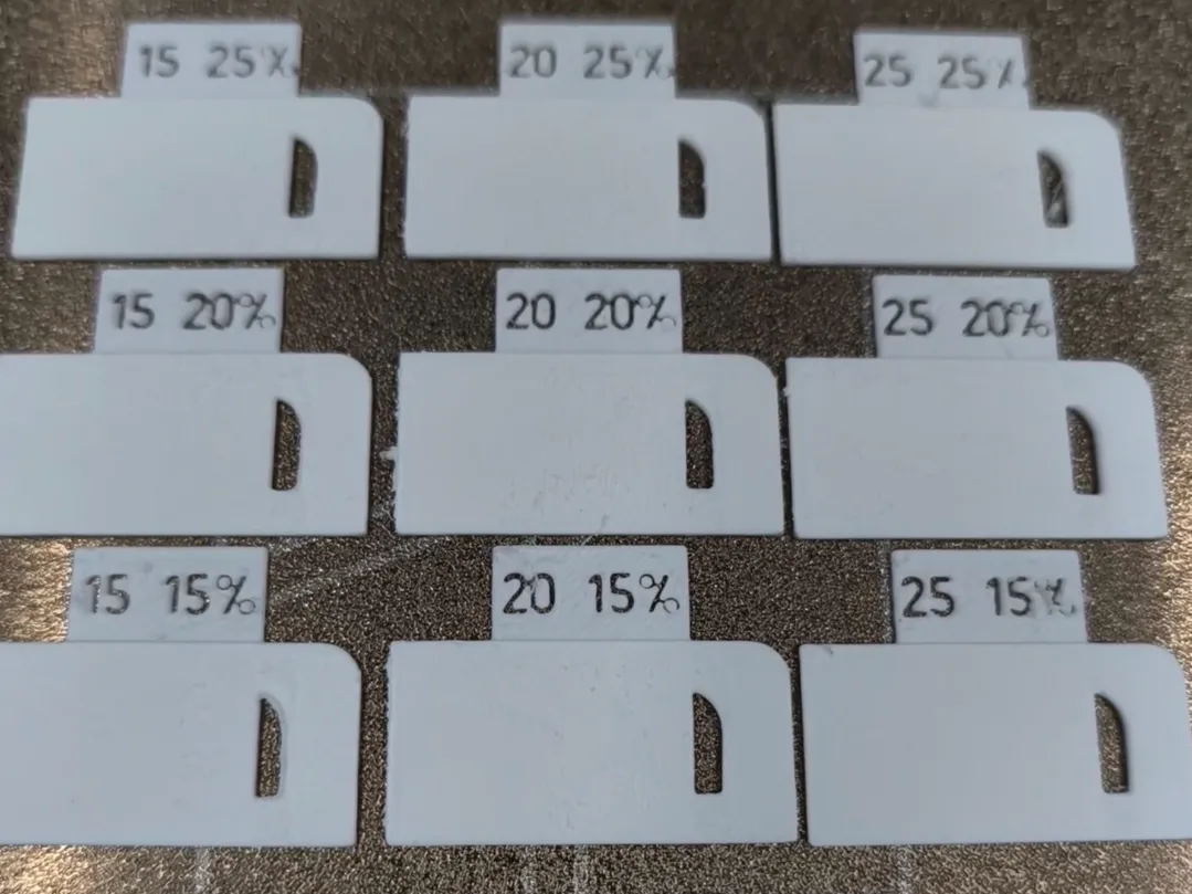 Teste de Engomagem - Superfície ligeiramente maior + Cantos ...