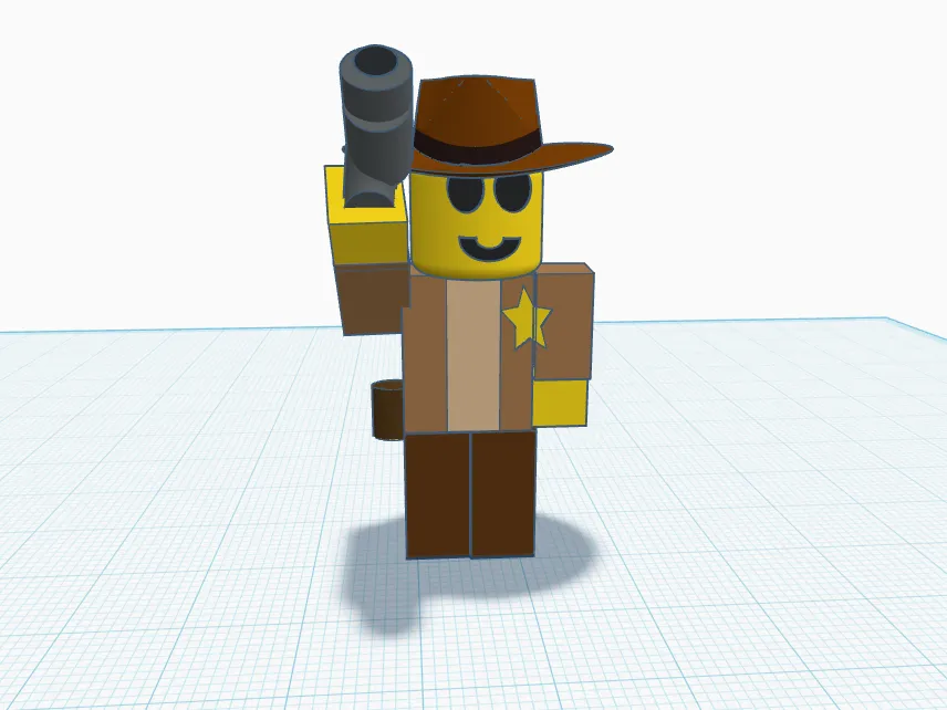 Roblox Cowboy - Free 3D Print Model - MakerWorld