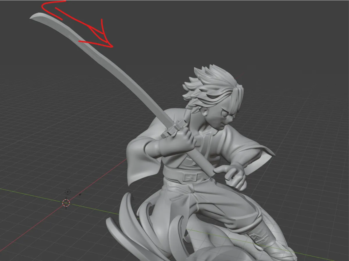 Sanemi espada mais alta remix Khanden - Modelo gratuito para impressão ...