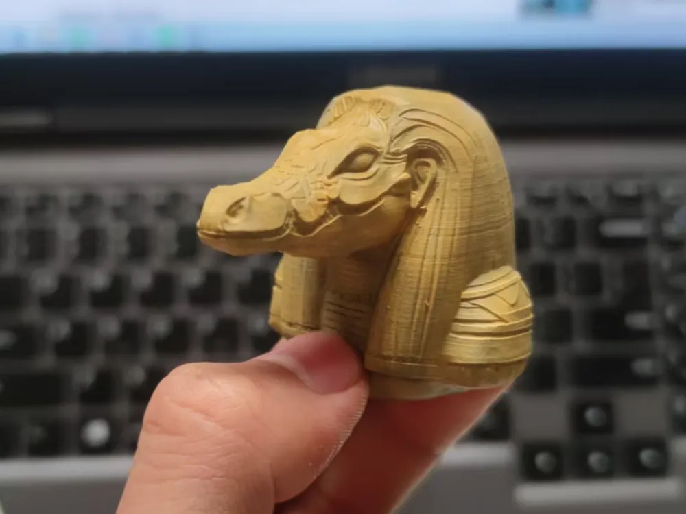 Estátua da Cabeça de Crocodilo Dourado da Operação Delta - Modelo ...