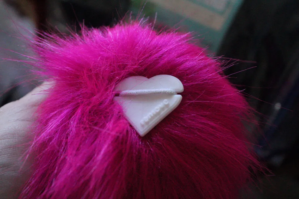 Pom Pom Keeper - Heart - Free 3D Print Model - MakerWorld