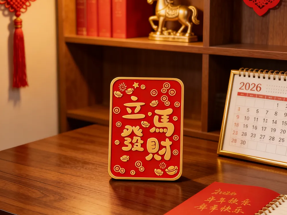 Year of the Horse Desktop Photo Frame Ornament for Instant Prosperity ...