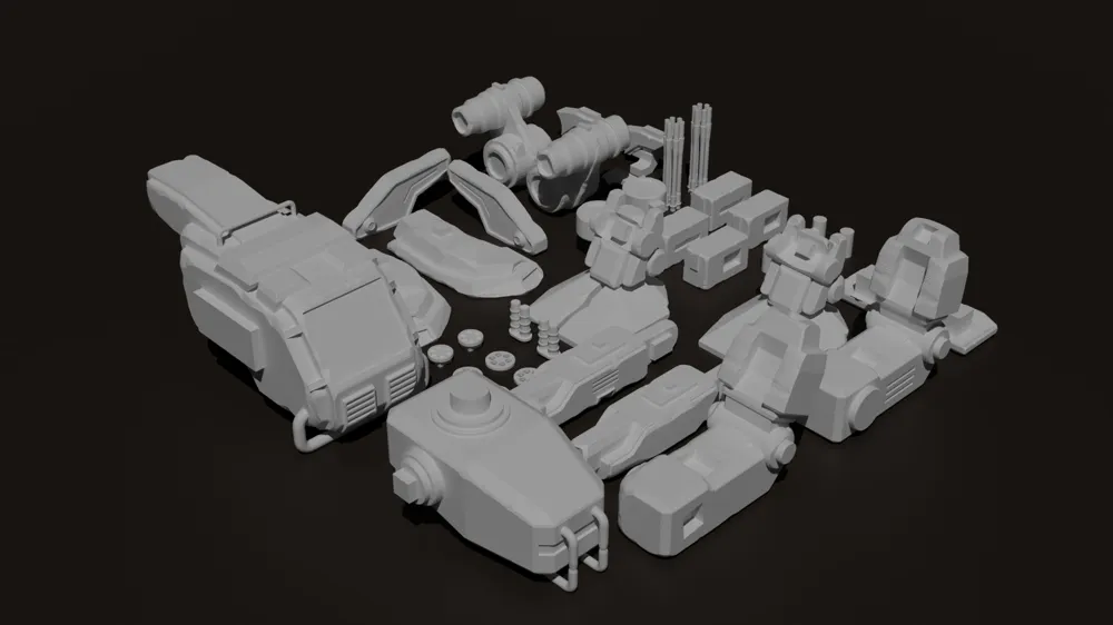 War robot 3D model - Free 3D Print Model - MakerWorld