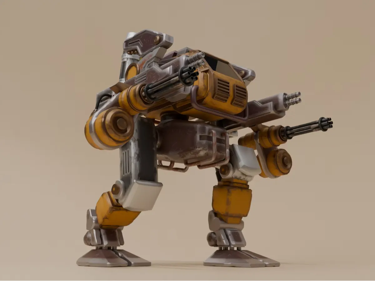 War robot 3D model - Free 3D Print Model - MakerWorld