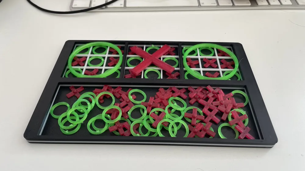 Ultimate Tic-Tac-Toe Embedded Magnets - Free 3D Print Model - MakerWorld