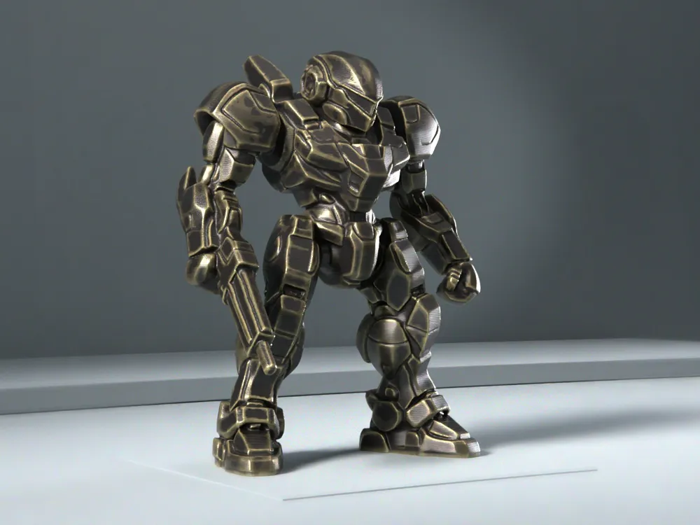 BattleBot Mecha – Sci-Fi Robot Figurine - Free 3D Print Model - MakerWorld