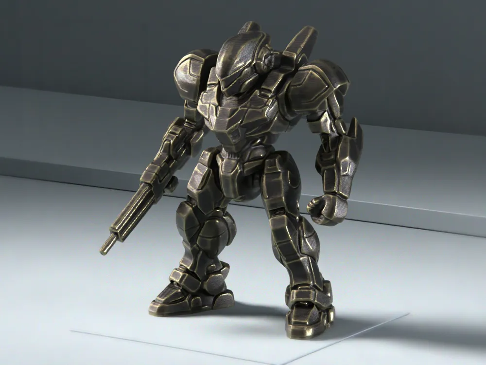 BattleBot Mecha – Sci-Fi Robot Figurine - Free 3D Print Model - MakerWorld
