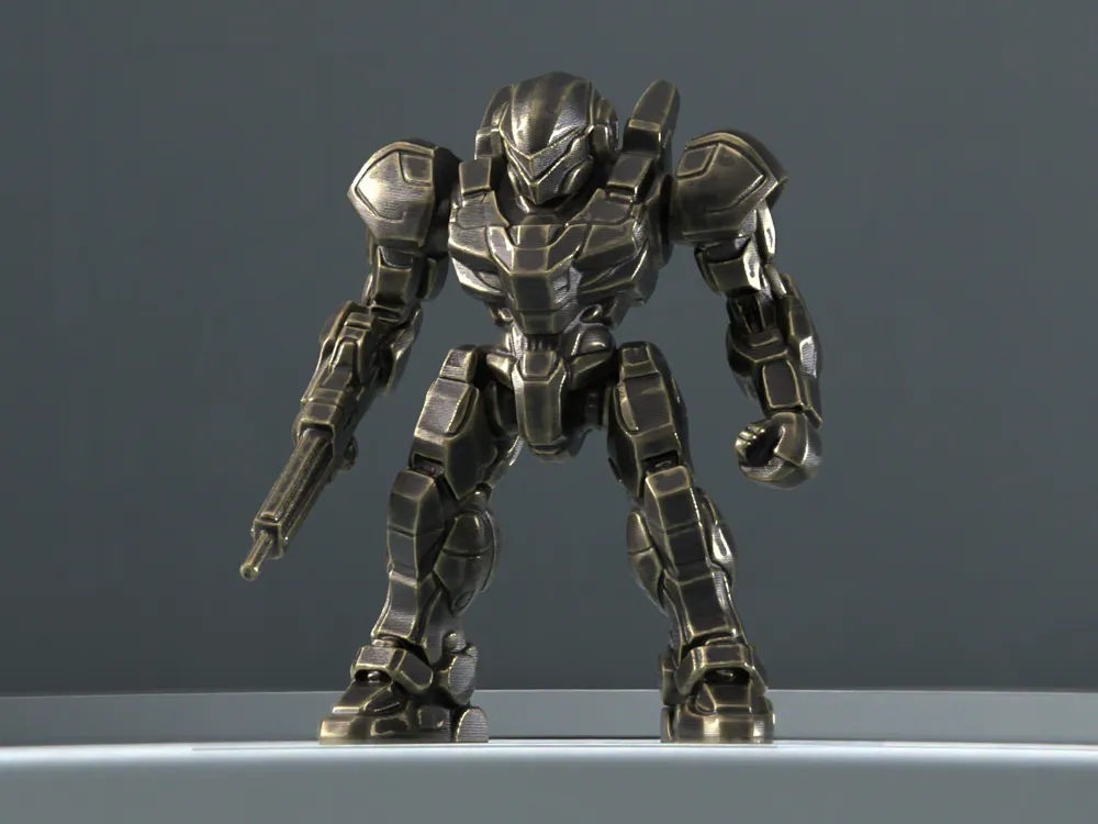 BattleBot Mecha – Sci-Fi Robot Figurine - Free 3D Print Model - MakerWorld