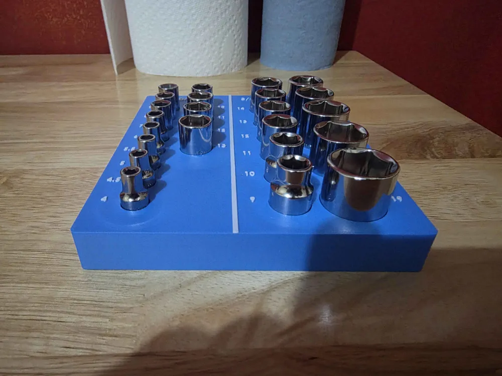 SAE and Metric Socket Organizers - Free 3D Print Model - MakerWorld