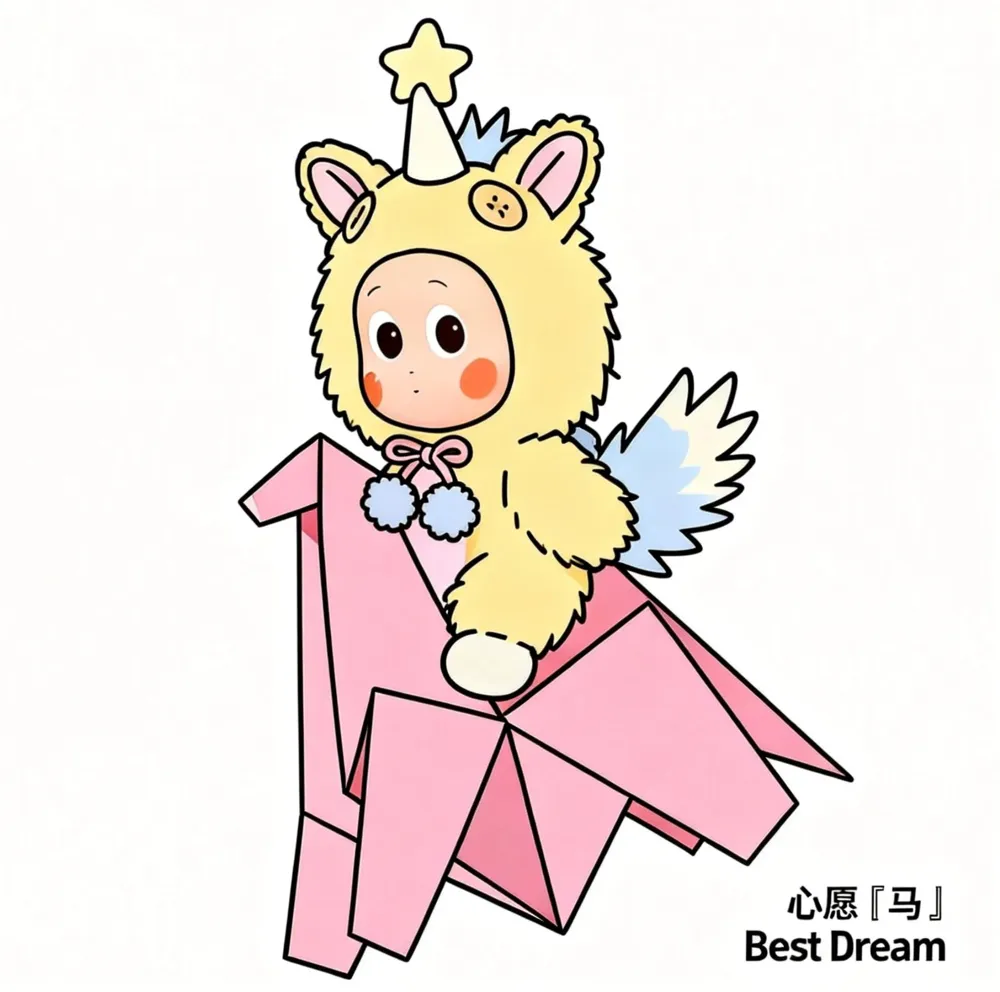 Pop Mart - Full Power - Star Man - Wish Horse Aimant de Réfrigérateur ...