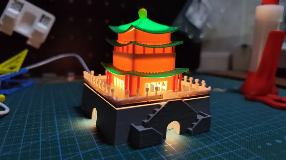 Xi'an Bell Tower - disassembled - no AMS needed - Free 3D Print Model ...