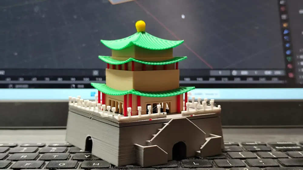Xi'an Bell Tower - disassembled - no AMS needed - Free 3D Print Model ...