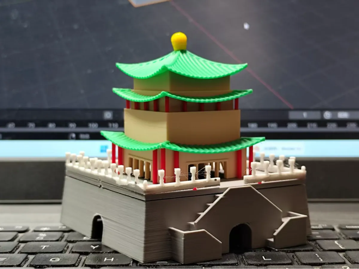 Xi'an Bell Tower - disassembled - no AMS needed - Free 3D Print Model ...