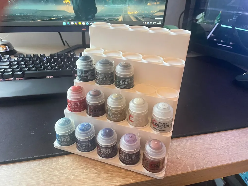Citadel Paint Holder 25 slots - Free 3D Print Model - MakerWorld